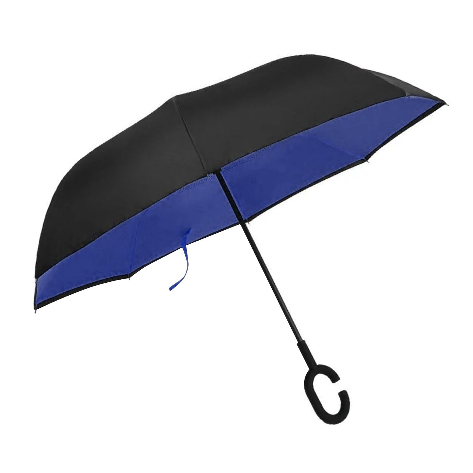 Reverse Umbrella Long Handle Straight C-Shaped Hand-Open Reverse ...