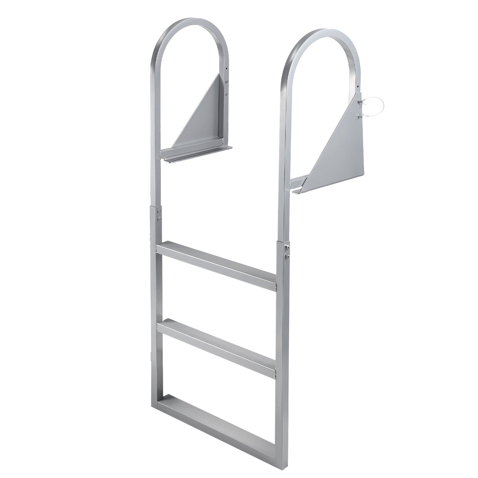 Reverse-Up 4-Step Aluminum Dock Ladder for Trucks – 350 lbs Capacity ...