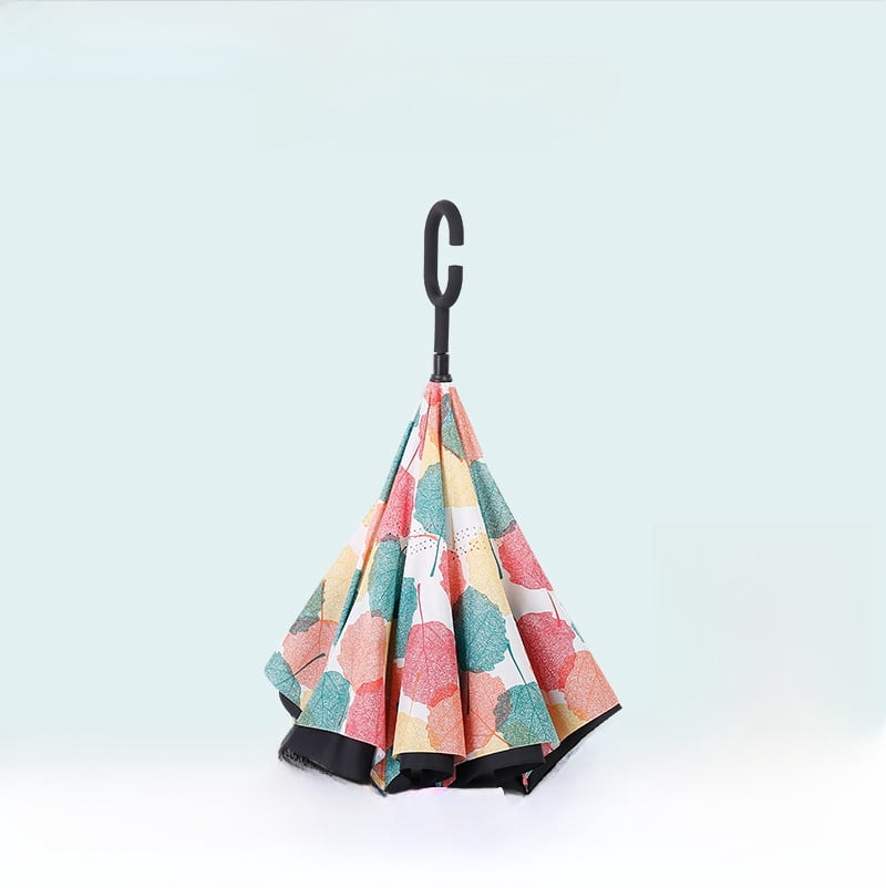 Reverse umbrella double-layer umbrella long handle car large double ...