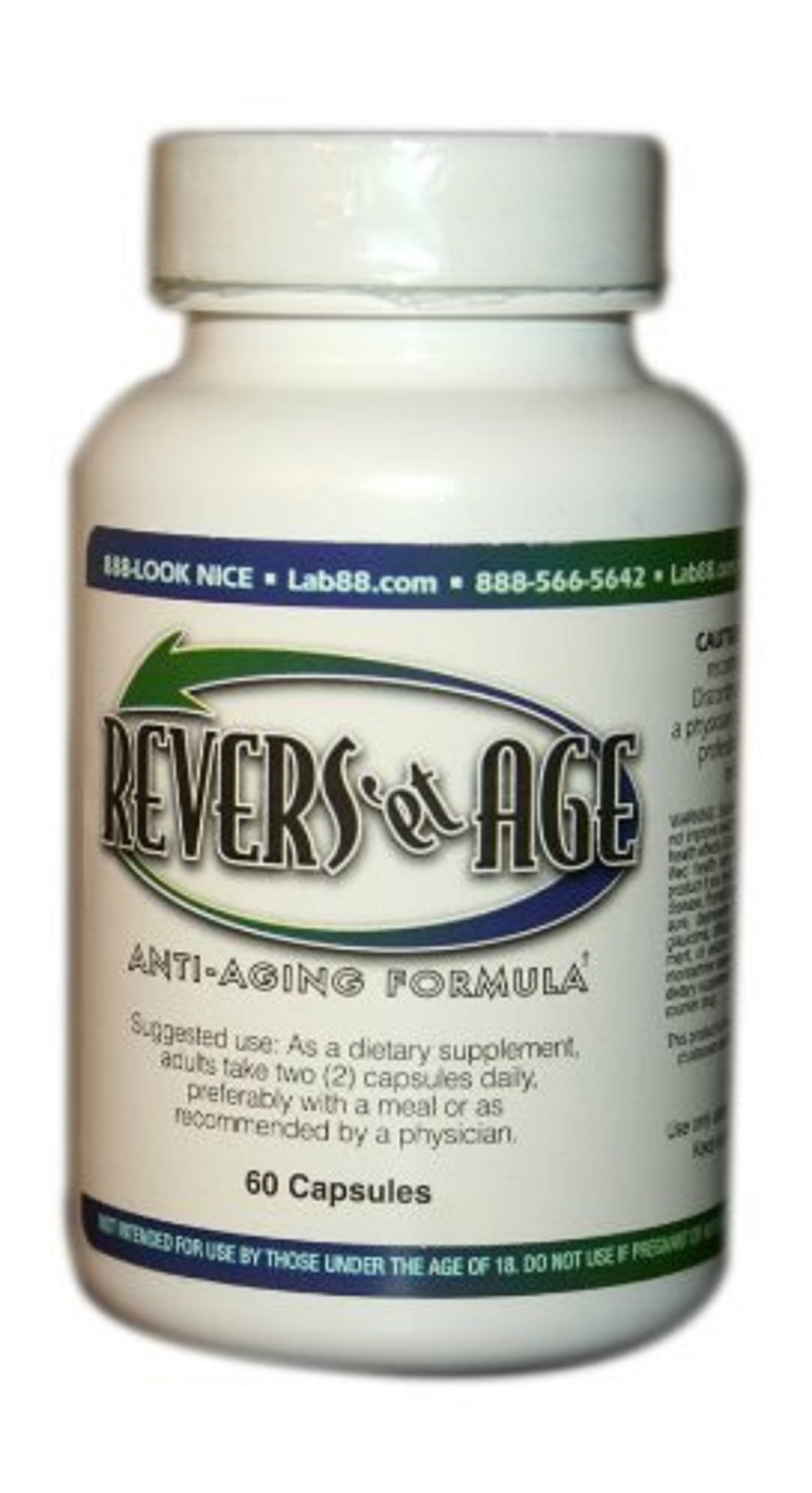 Reversetage - Advanced Anti-Aging Pill with Resveratrol (60 Capsules ...