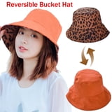 Reversible Beach Bucket Summer Hat Women Wide Brim UPF50+ Travel ...