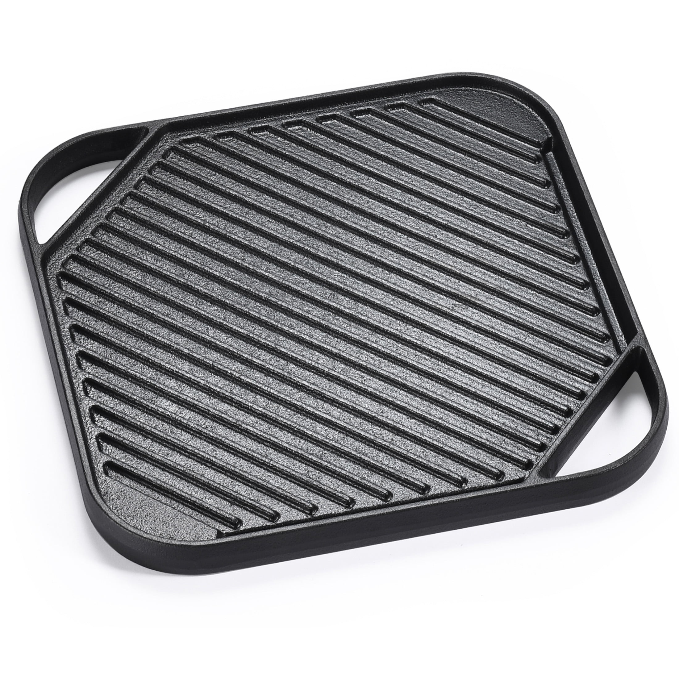 Reversible Cast Iron Griddle - Flat Top Griddle Pan And Grooved Grill ...