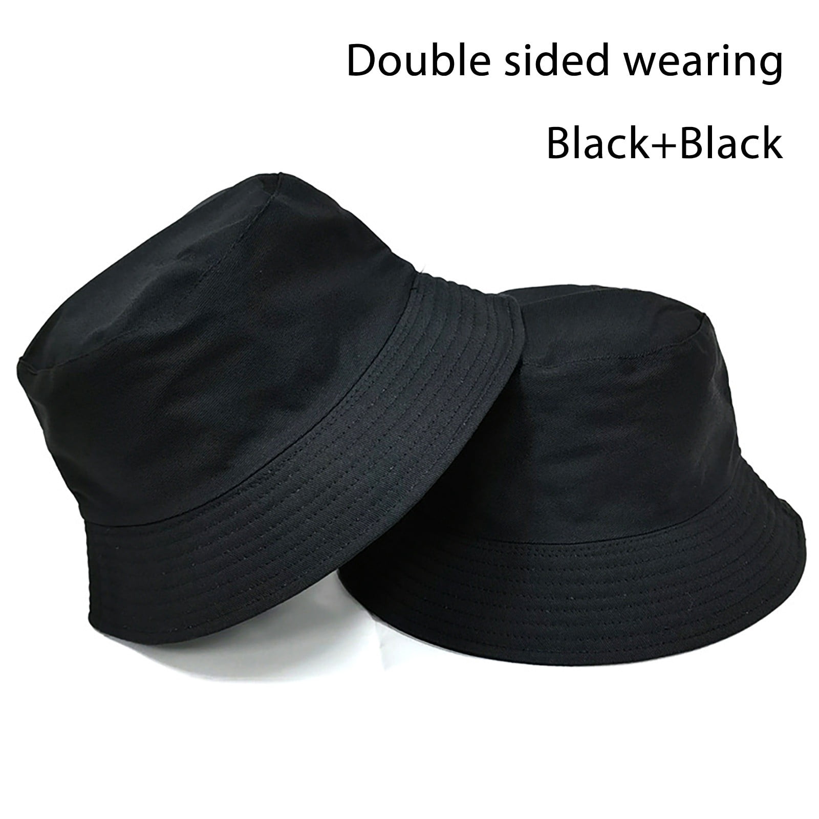 Reversible Fisherman Hat Unisex - Foldable Bucket Hat for Beach/Cycling ...
