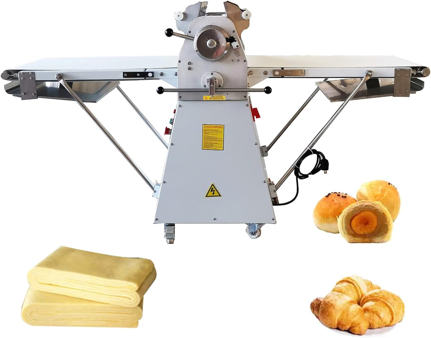 Reversible Foldable Dough Sheeter Vertical Commercial Danish Pastry ...