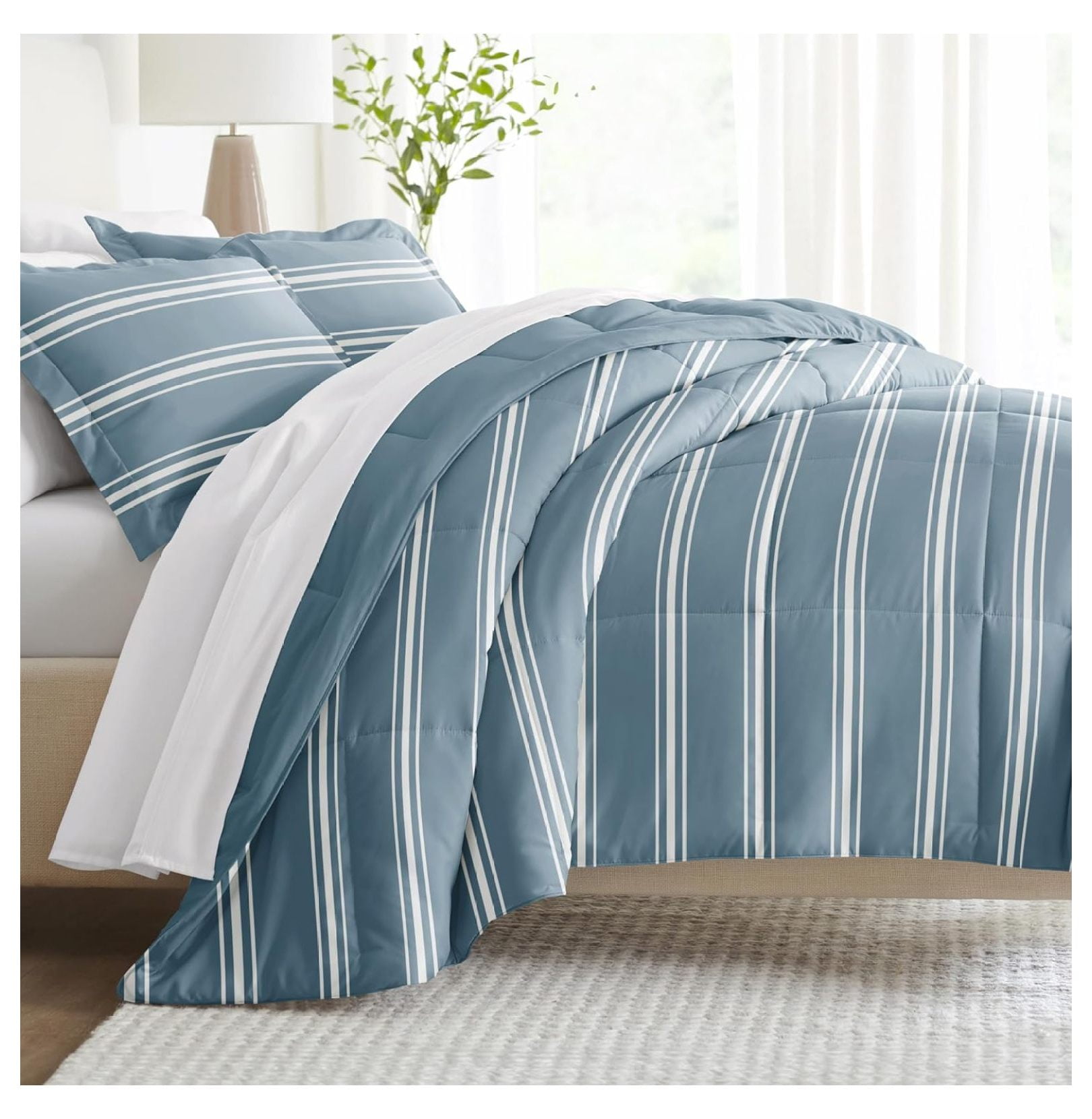 Reversible King Size Comforter Set (3 Piece) - Bring Luxury Home with ...
