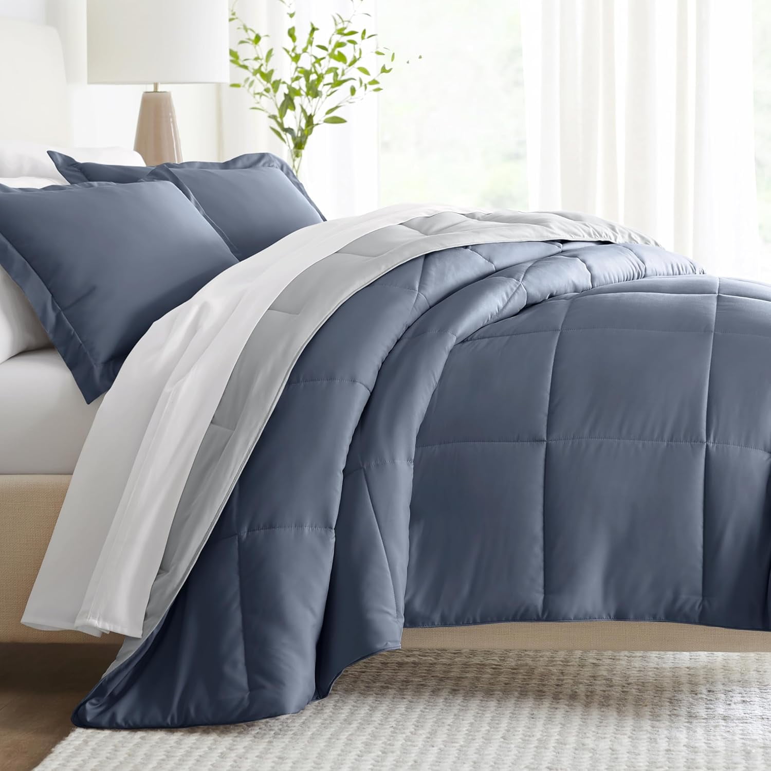 Reversible King Size Comforter Set (3 Piece) - Bring Luxury Home with ...