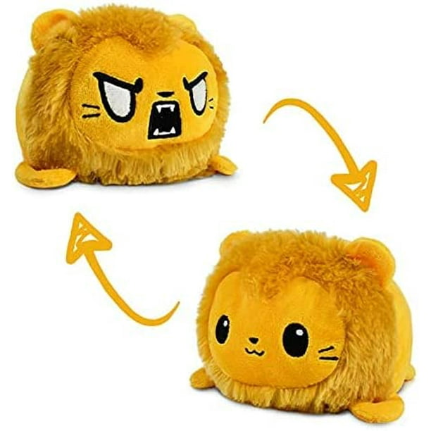 Reversible Lion Plushie - Happy Brown + Angry Brown - Walmart.com
