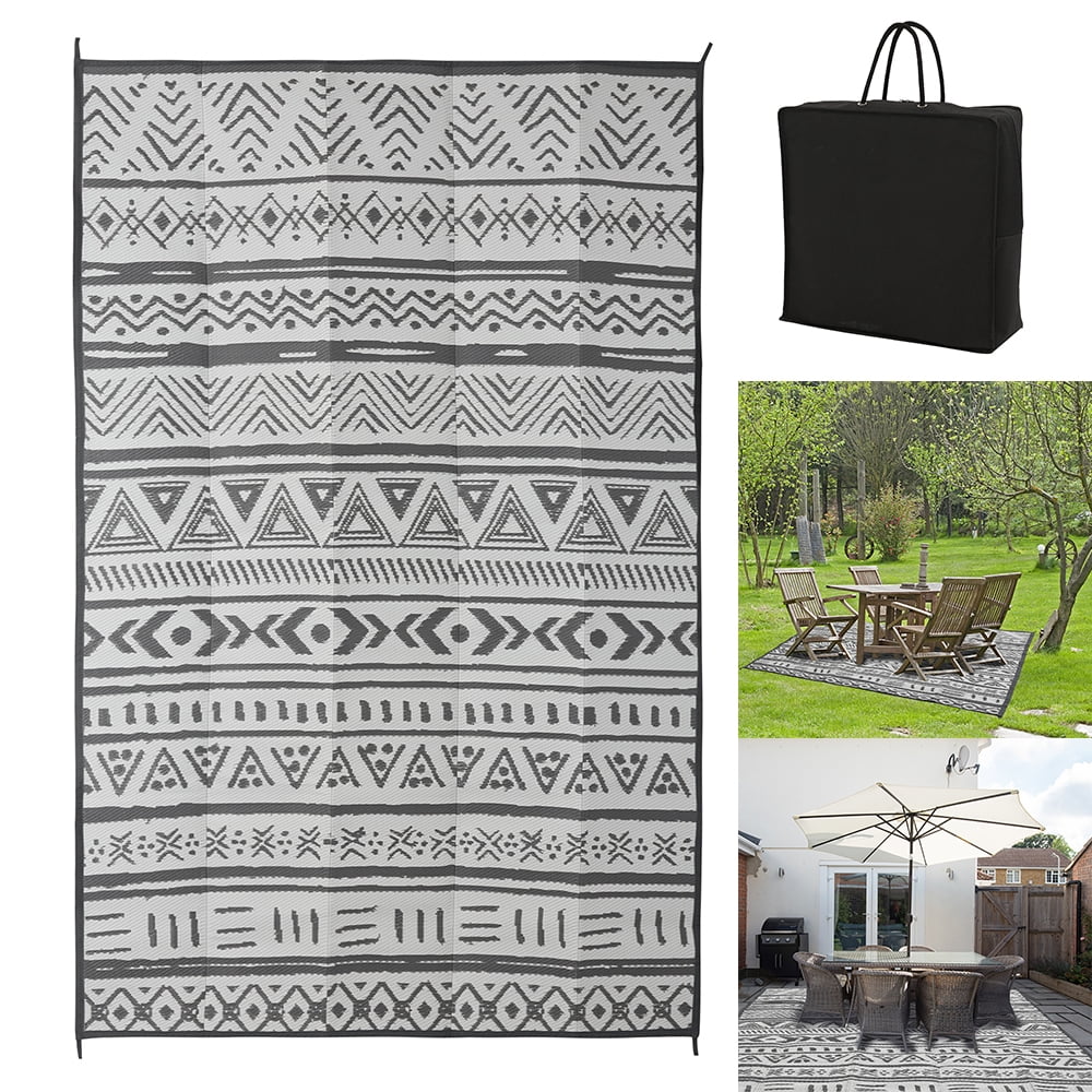 Reversible Mats, 6' x 9' Plastic Straw Rug Outdoor Area Rug Carpet for ...