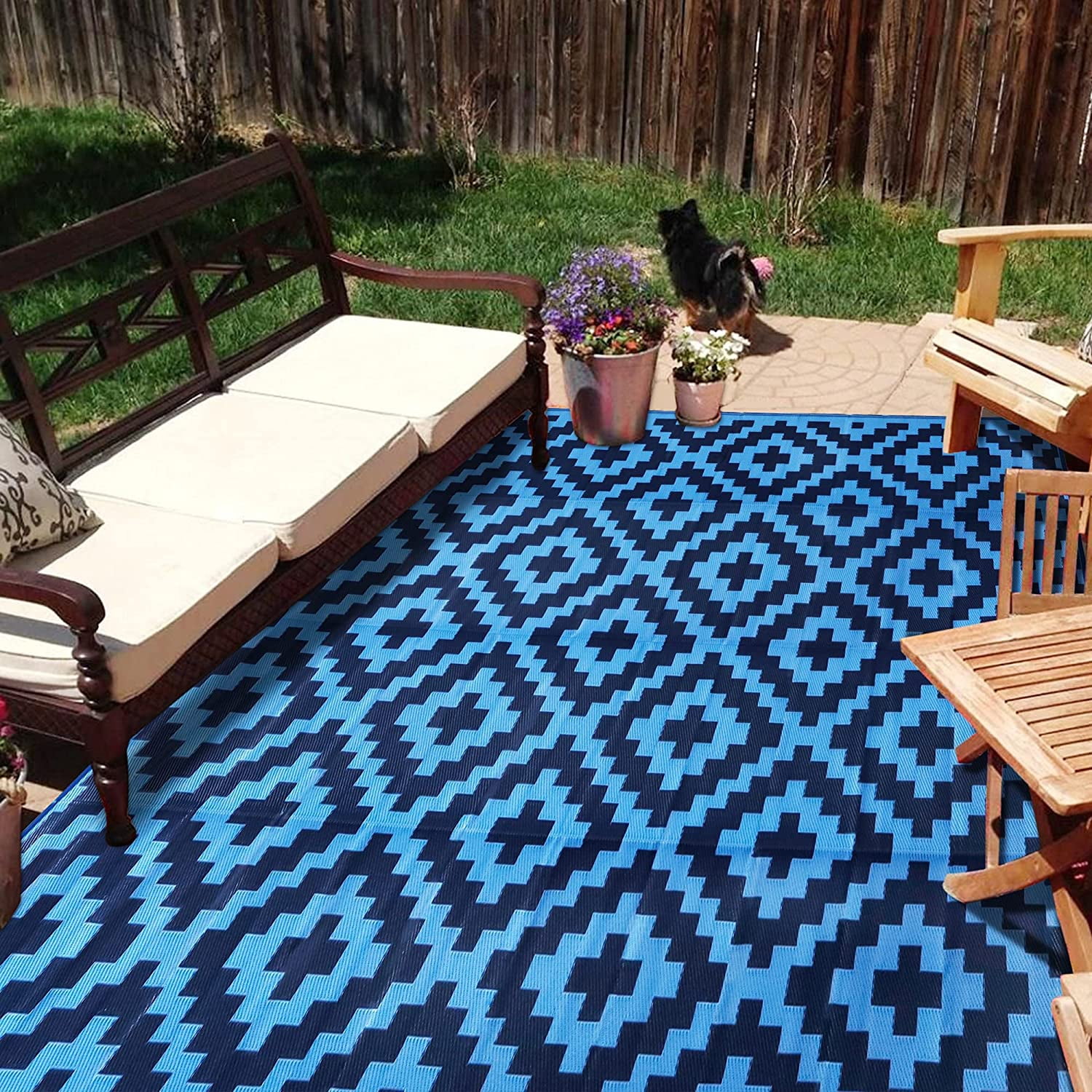 Reversible Mats, Plastic Straw Rug, Modern Area Rug, Large Floor Mat ...