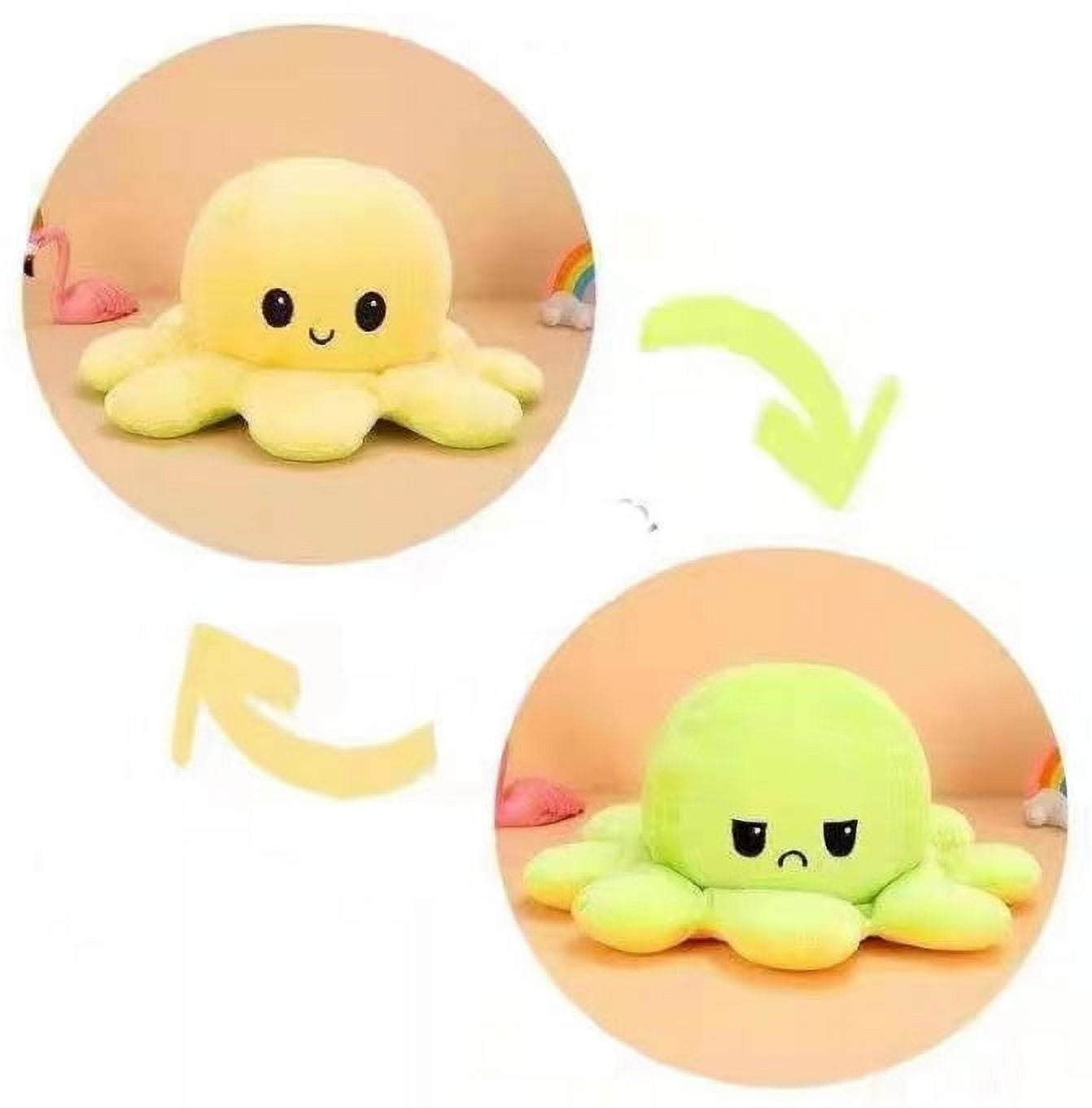 Reversible Octopus Plushie Cute Toy Sensory Fidget Stuffed Animals That ...