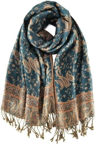Reversible Paisley Pashmina Shawl Wraps for Women Soft Exotic Indian ...