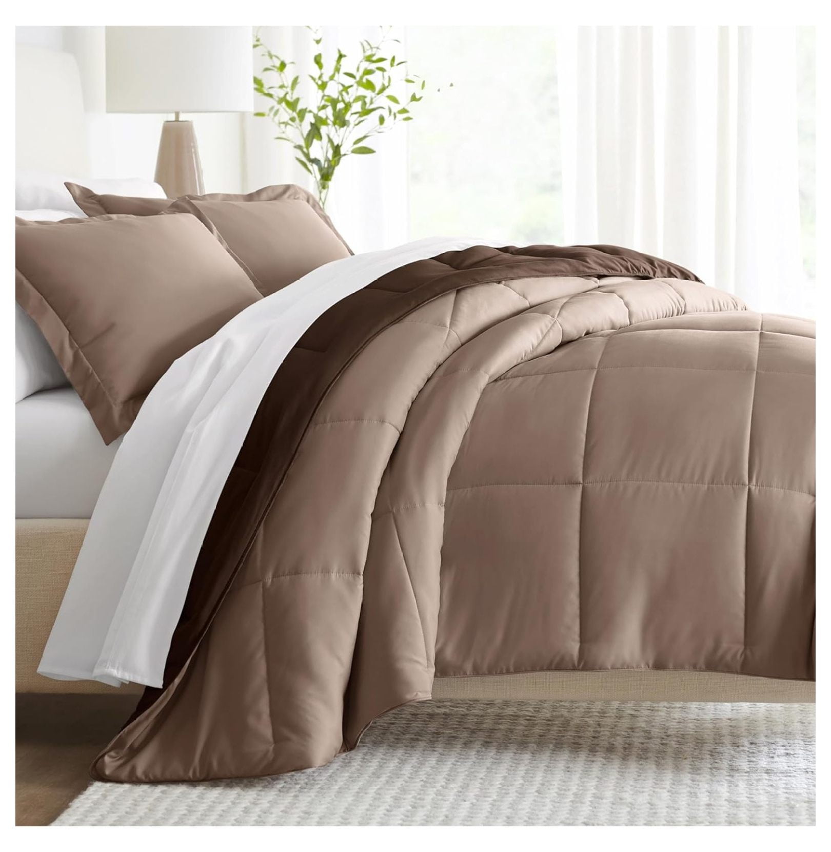 Reversible Queen Comforter Set (3 Piece) - Bring Luxury Home with Our ...
