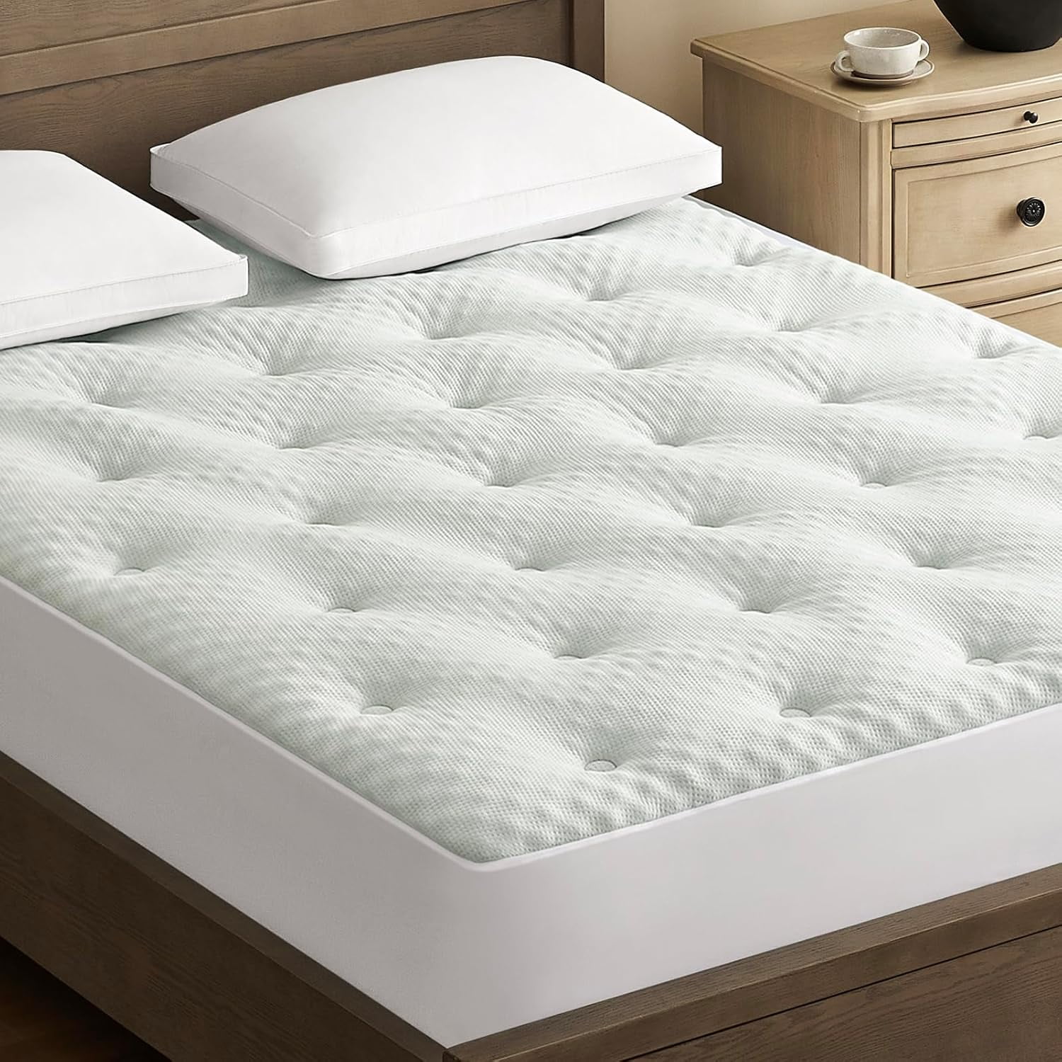 Reversible RV King Mattress Topper Memory Foam, Bamboo Viscose Egg ...