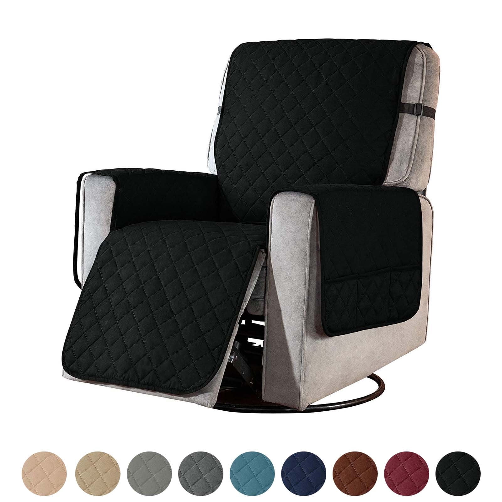 Reversible Recliner Chair Cover Slipcover Soft Sofa Armchair Furniture ...