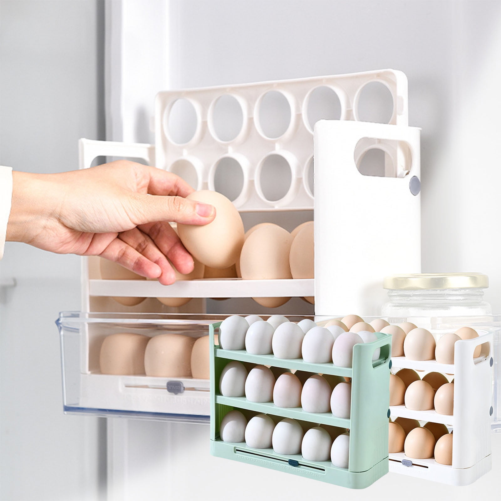 Reversible Refrigerator Door Storage, Food Grade Plastic Box, Side ...