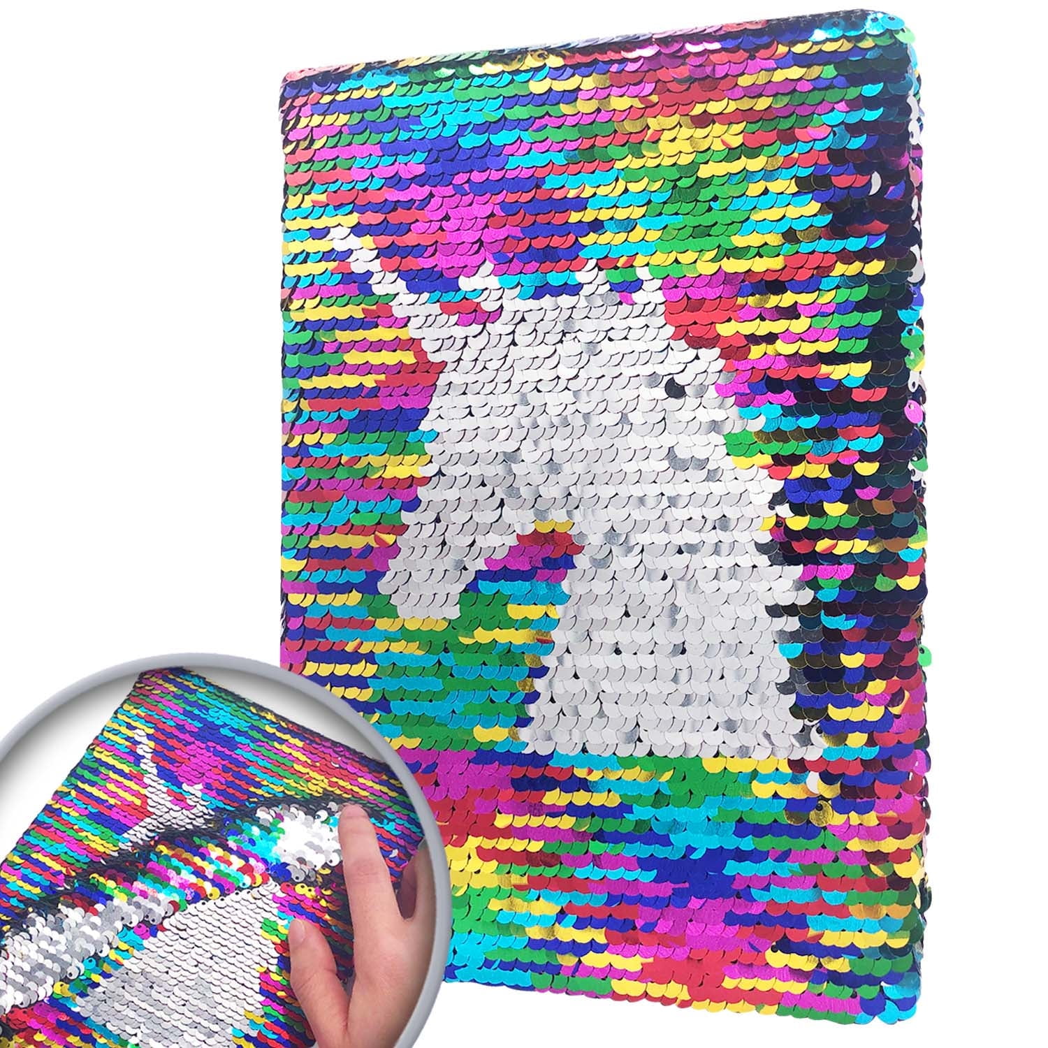 Reversible Sequin Unicorn Notebook, 8.5x5.5in, 160 Pages, Ideal for ...