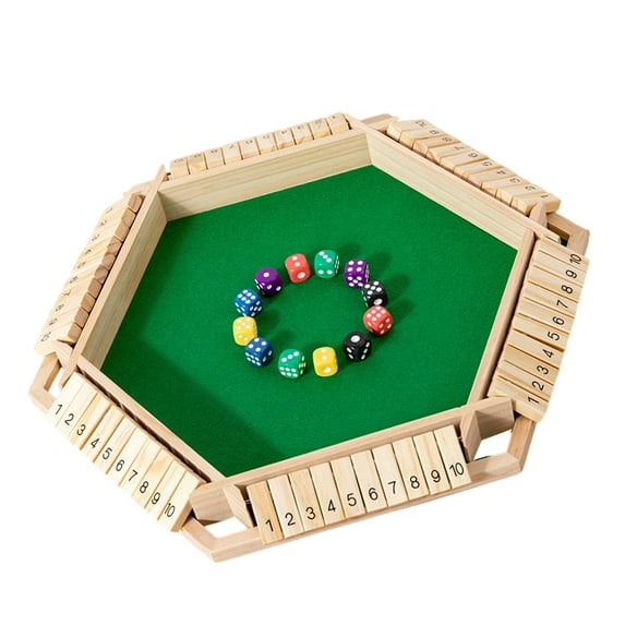 Reversible Six Sided Math Strategy Game Table Number Board For Family ...