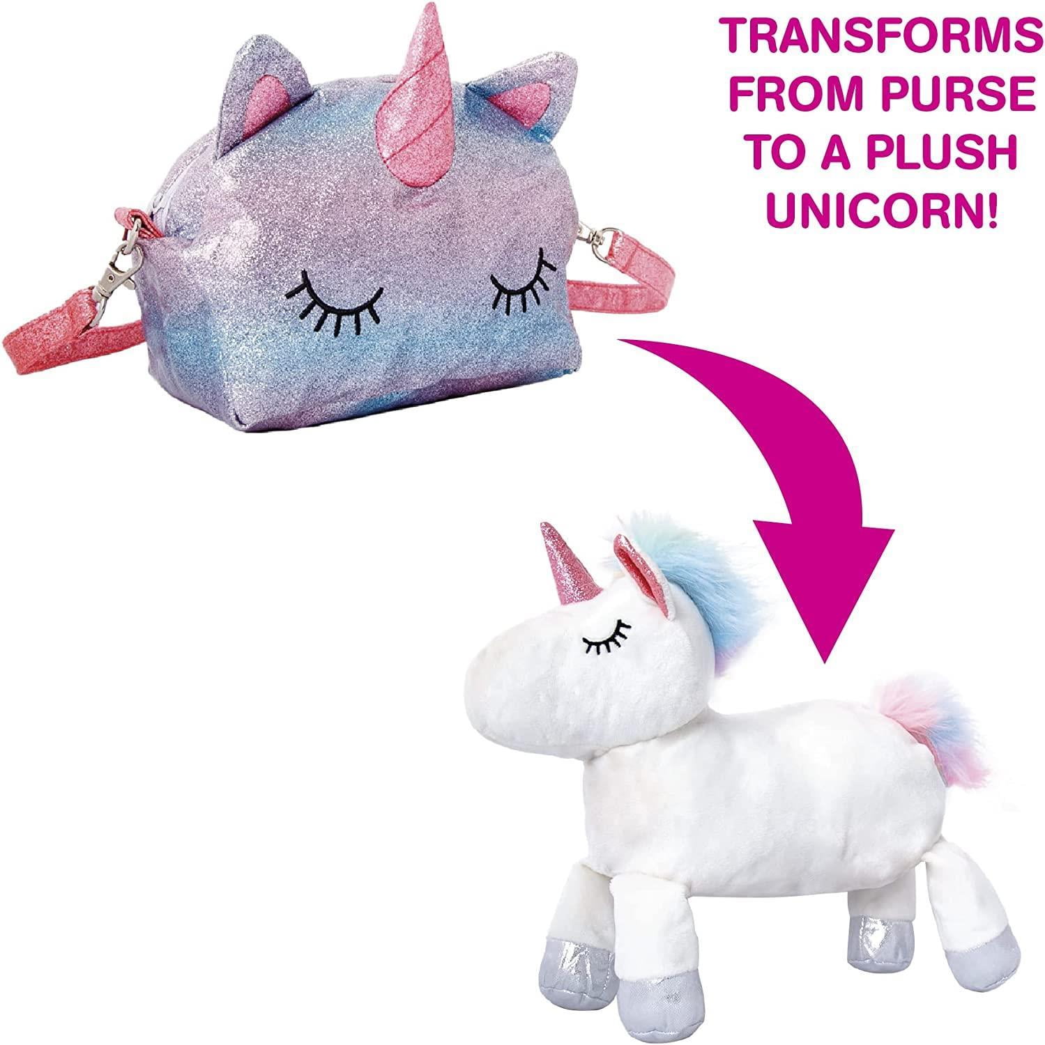 Reversible Unicorn Purse Pops Plush Toy Girls Interactive Accessory ...