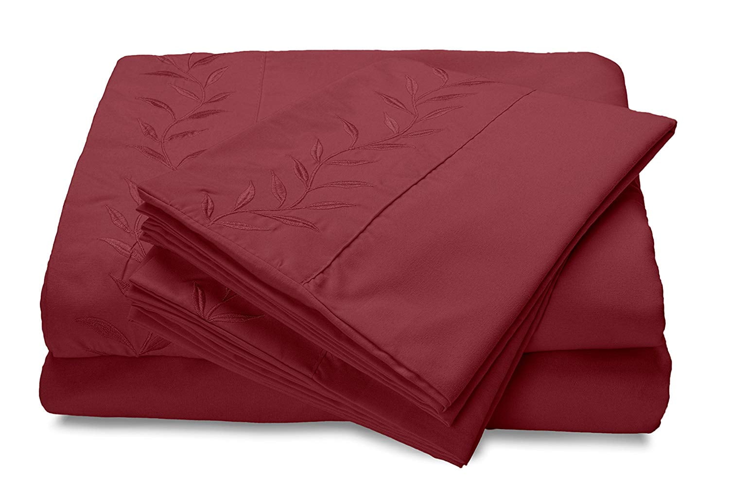 Reversifi Embroidered Bed Sheets Set Soft Brushed Microfiber â ...