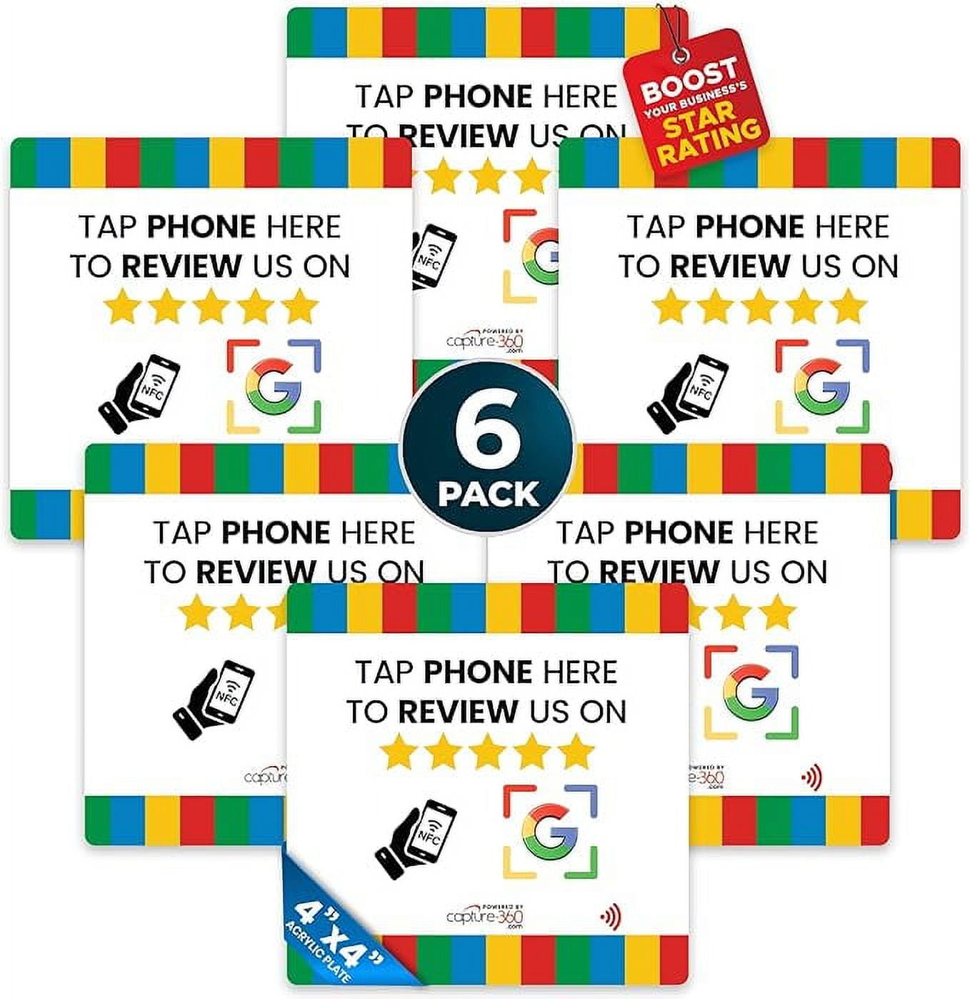 Review Plate NFC Tap Acrylic Display - Effortless Feedback Collection ...