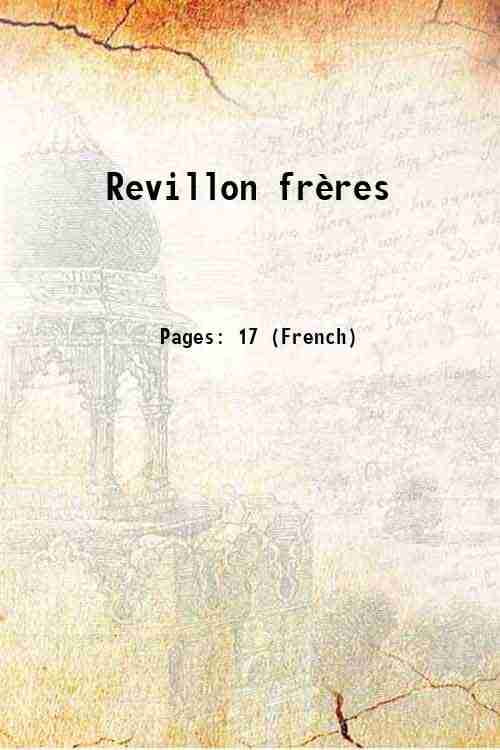 Revillon frères 1928-1930 [Hardcover] - Walmart.com