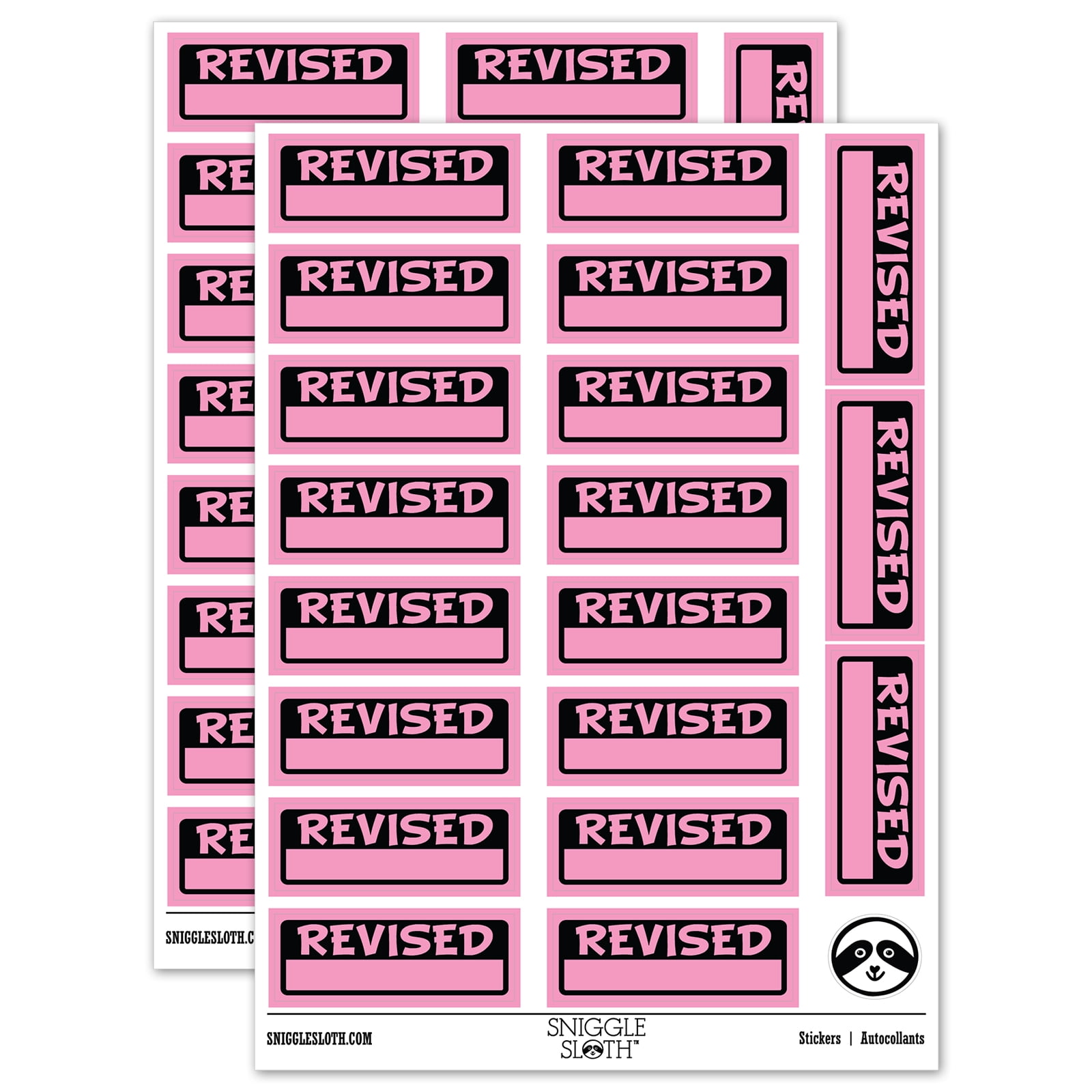 Revised with Blank Sticker Set - Light Pink - Matte Finish - 2.00 ...