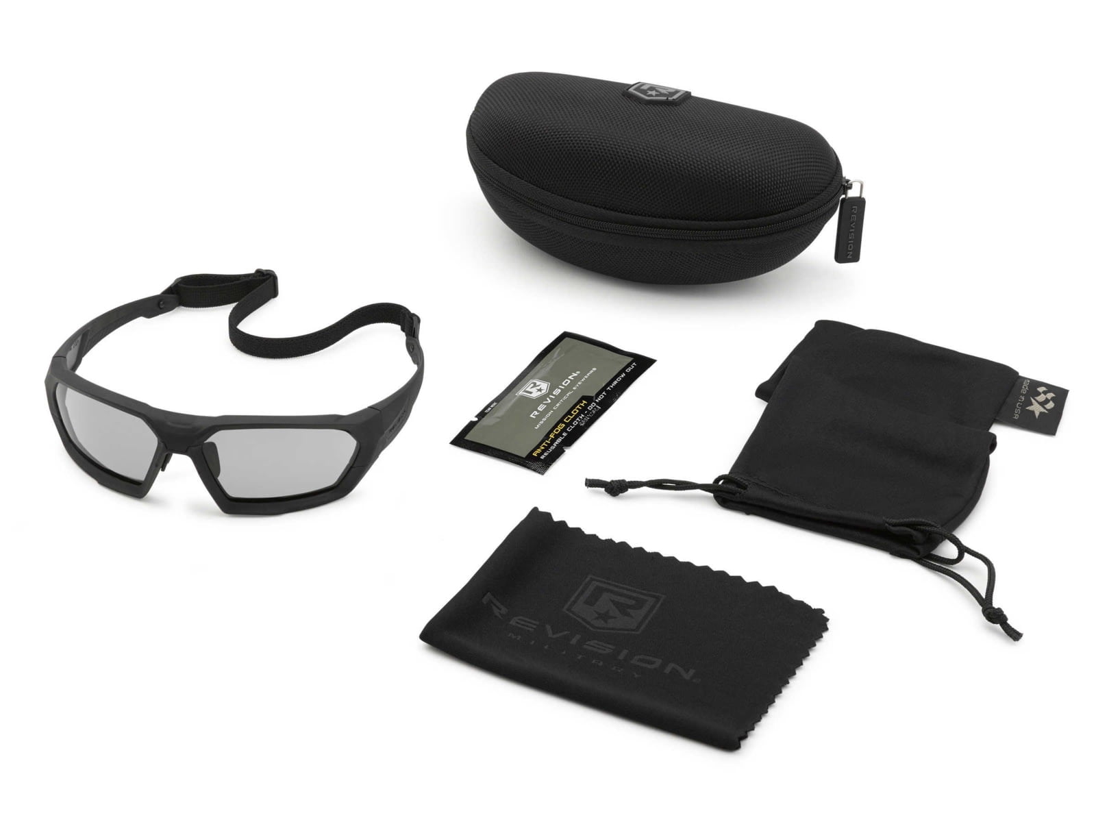 Revision Unisex Shadowstrike Ballistic Sunglass Basic, Black, w ...