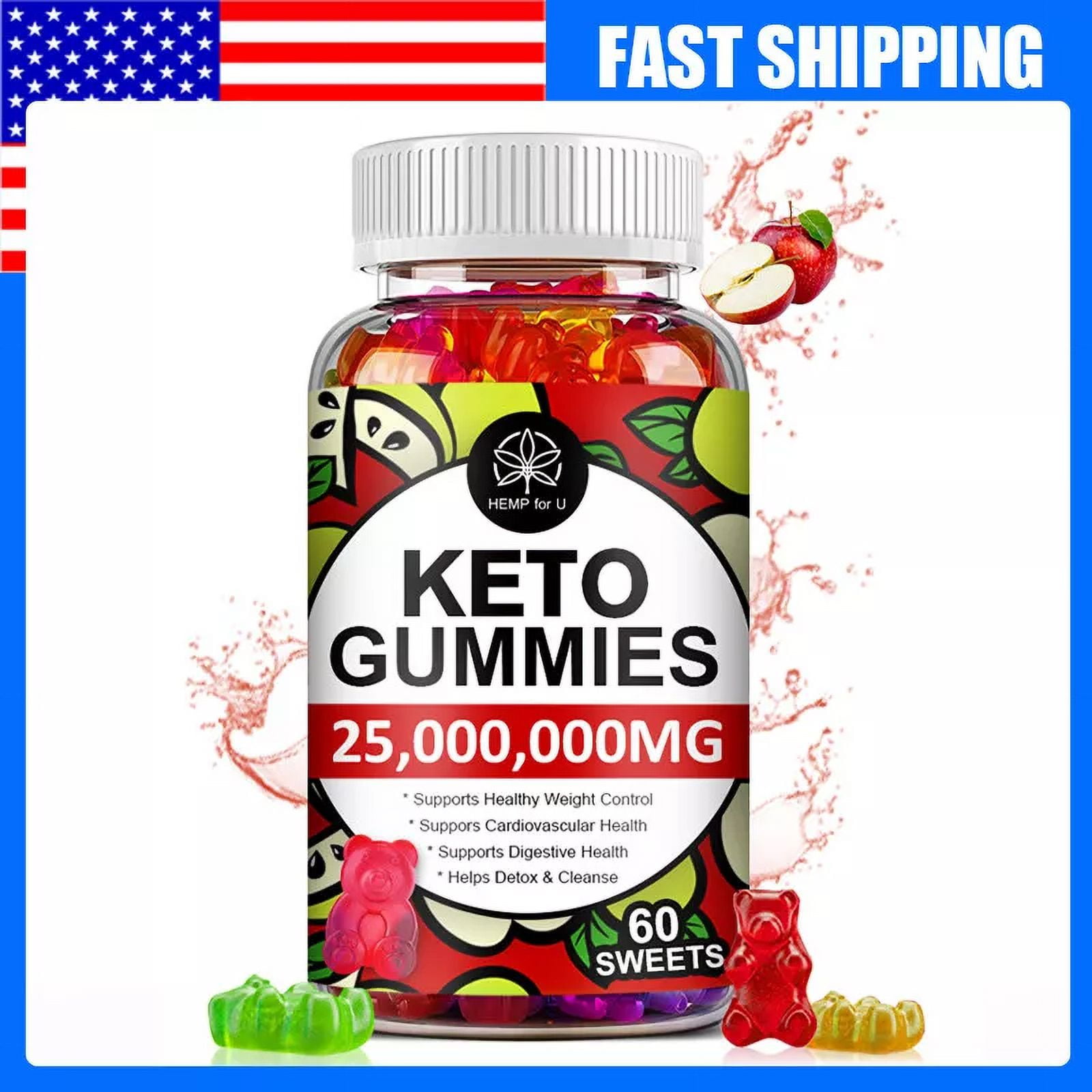 Revita 25,000,000MG KETO SLIMMING GUMMIES APPLE CIDER VINEGAR ACV ...
