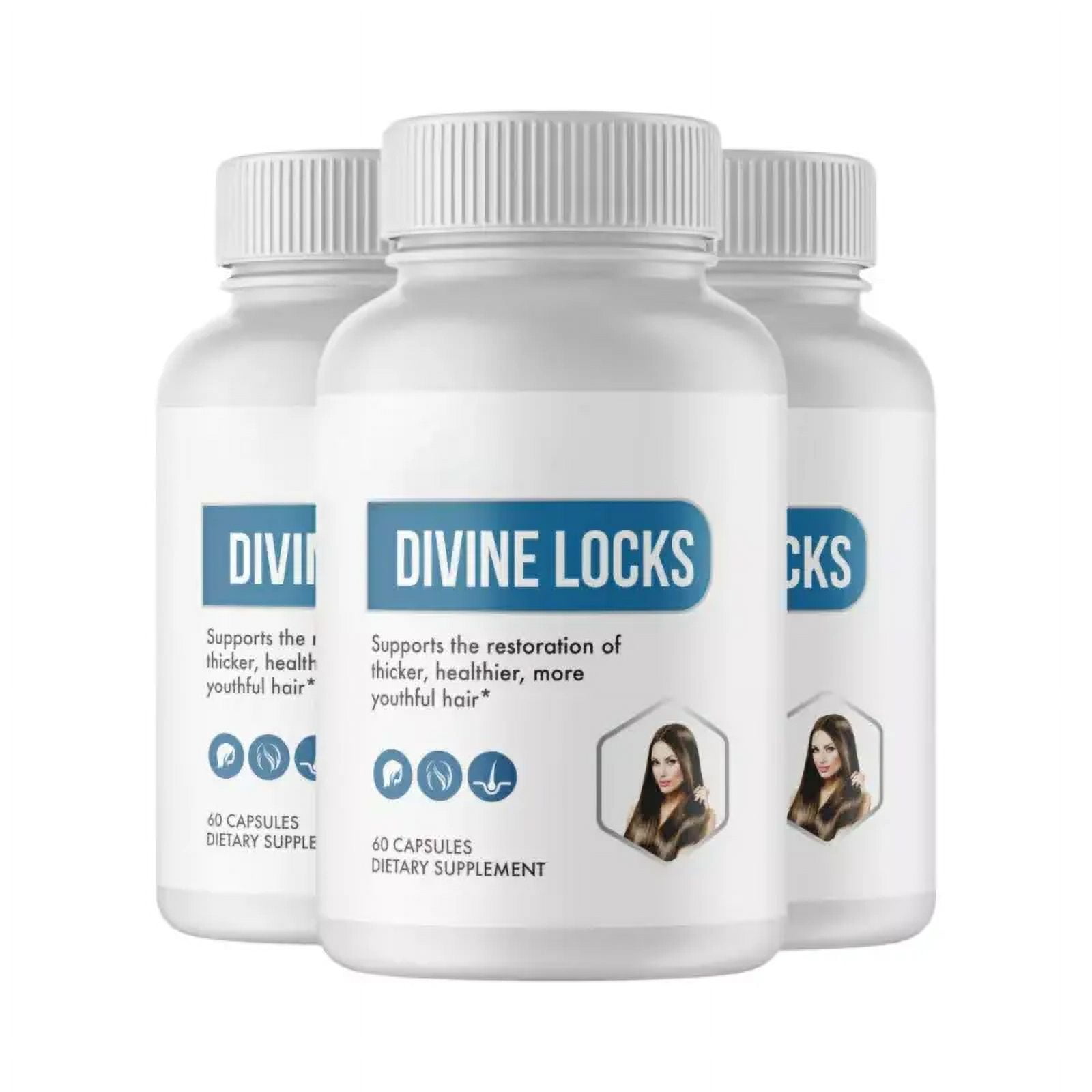 Revita 3-Pack Divine Locks Capsules Natural Hair Support Supplement- 180 Capsules - Walmart.com