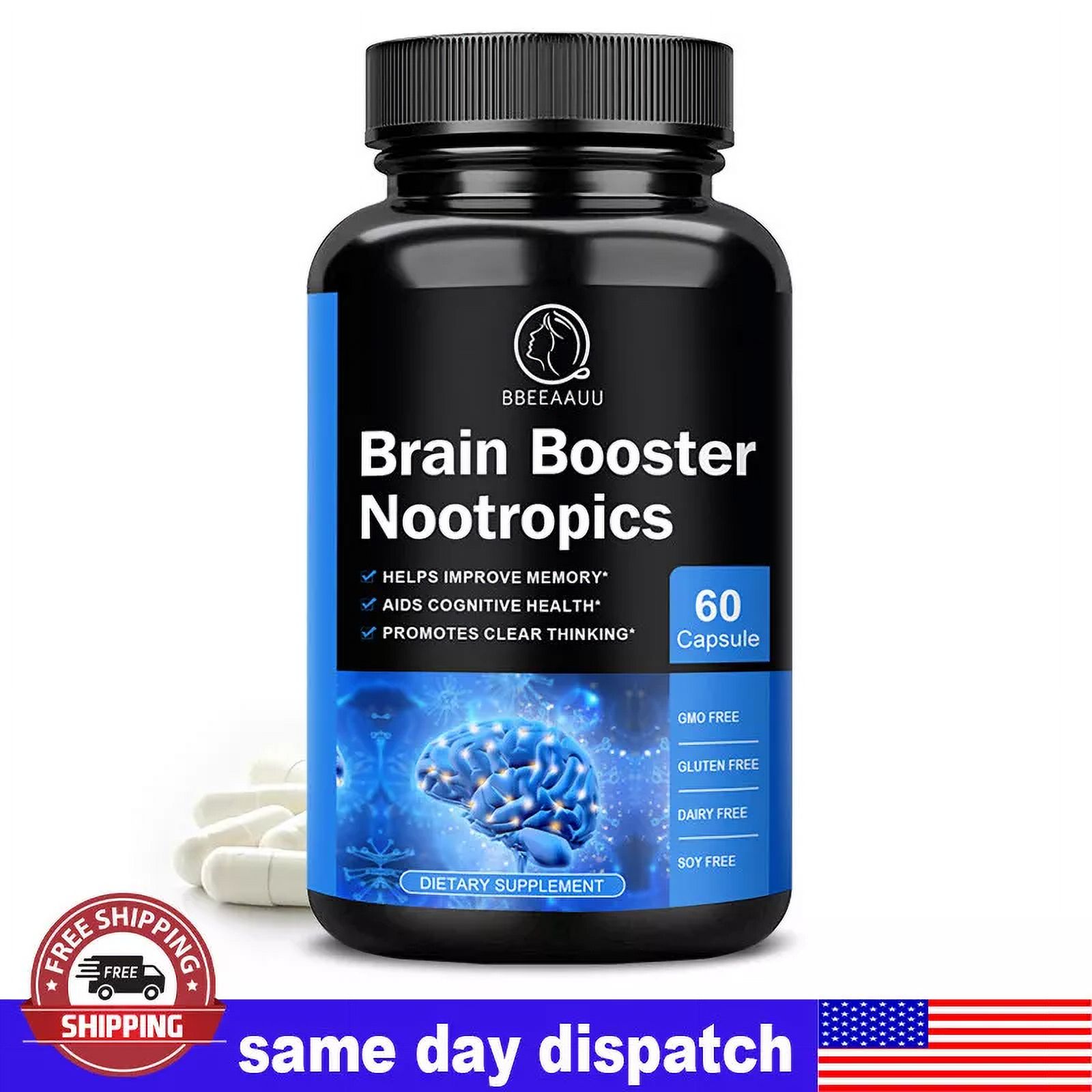 Revita Brain Booster Nootropic Supplement Support Focus Energy Memory ...