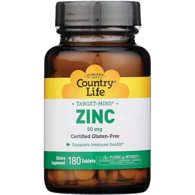 Revita Country Life Target-Mins Zinc 50 mg 180 Tabs - Walmart.com