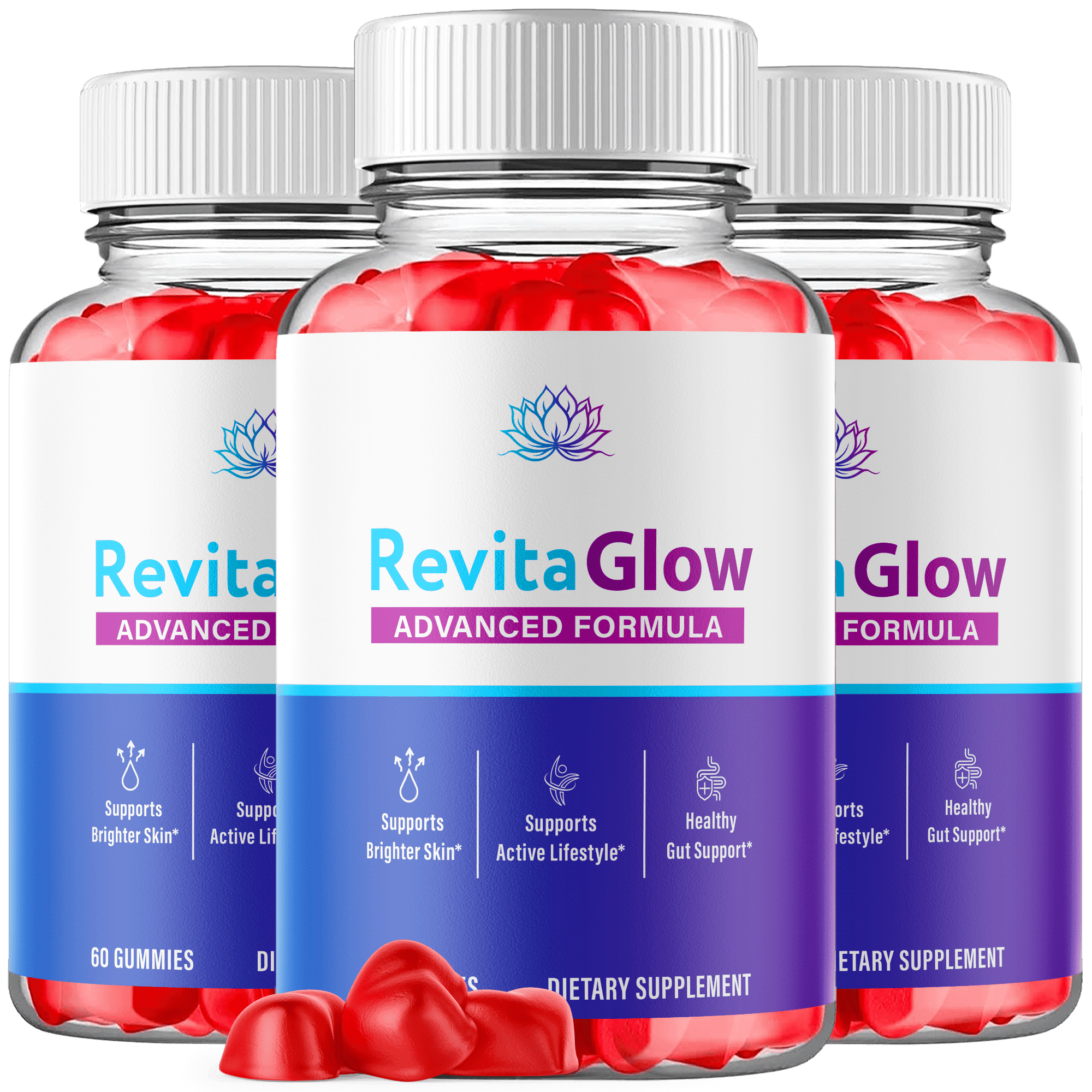 Revita Glow Gut Health Gummies Advanced Formula Digestion Support ...