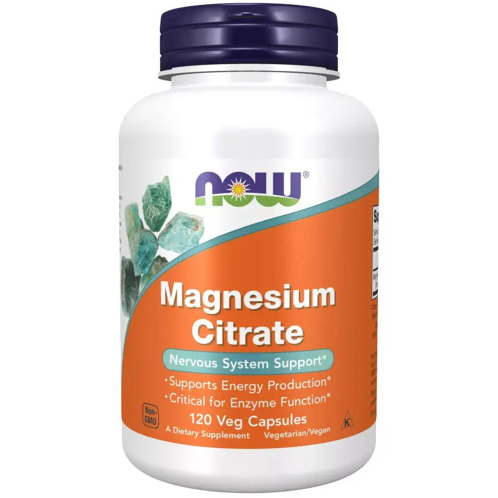 Revita NOW Foods Magnesium Citrate, 120 Veg Capsules (Book it ...