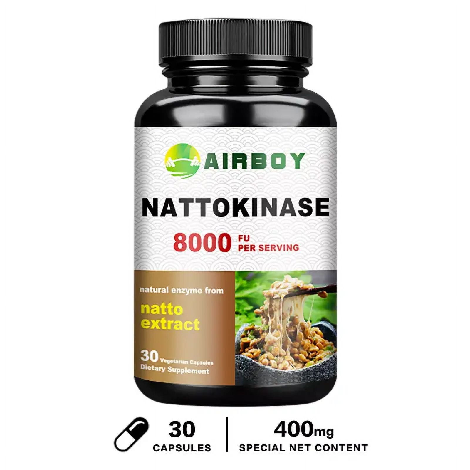 Revita Nattokinase Capsules 8,000 FU-Circulatory Support, Heart ...