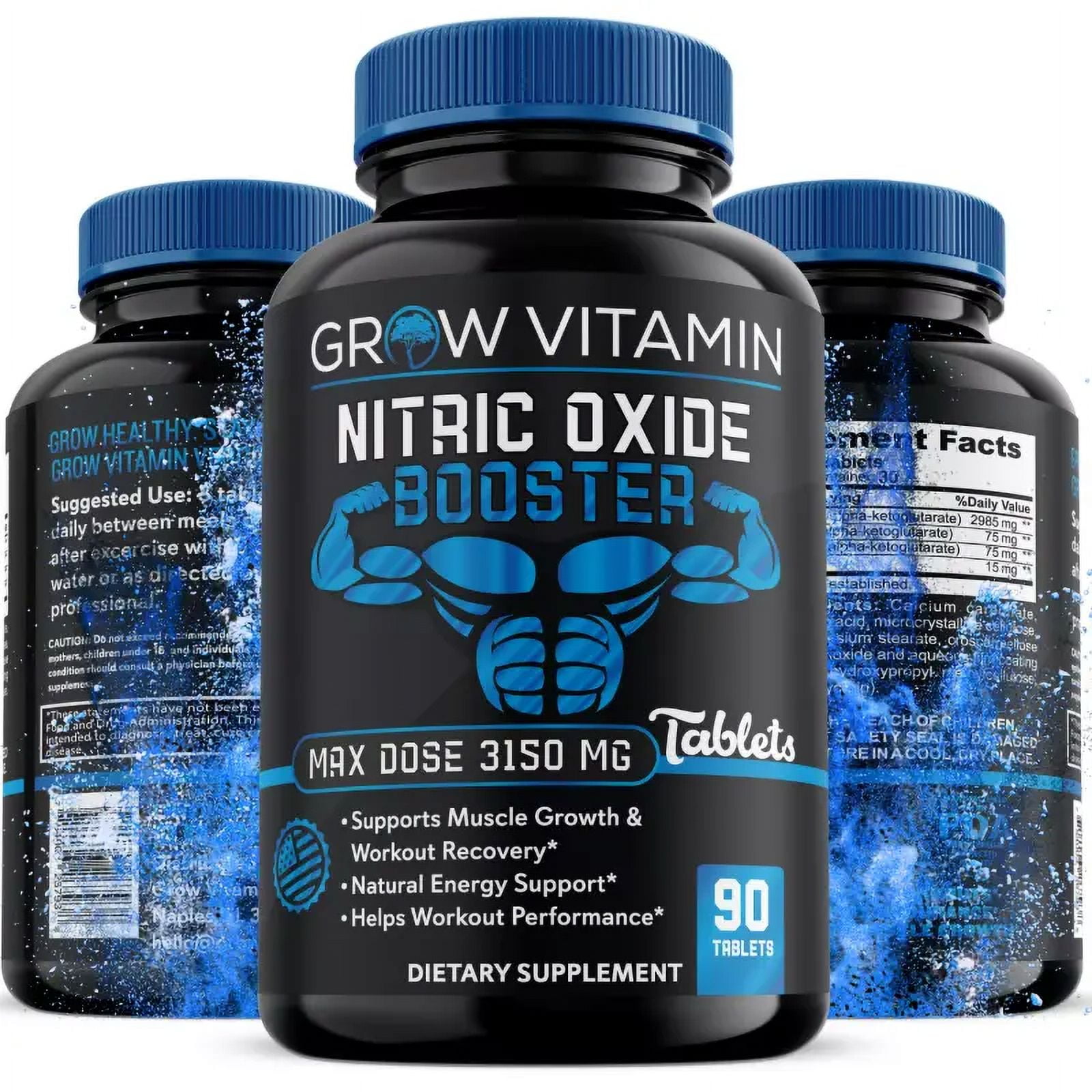 Revita Nitric Oxide Booster Supplement - L-Arginine, L-Citrulline 3150 ...