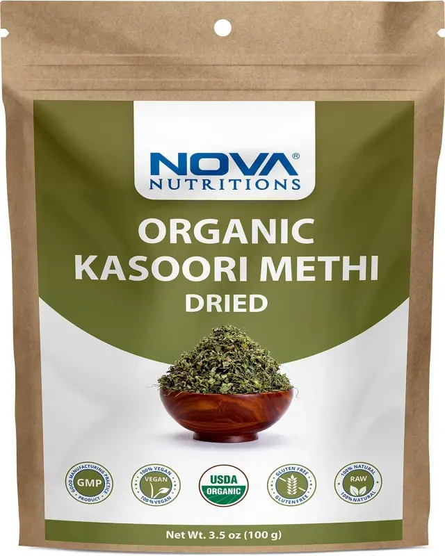 Revita Nova Nutritions Certified Organic Kasoori Methi Dried Fenugreek ...