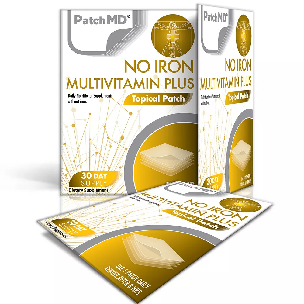 Revita PatchMD No Iron Multivitamin - Topical skin Patch - 30 Day ...