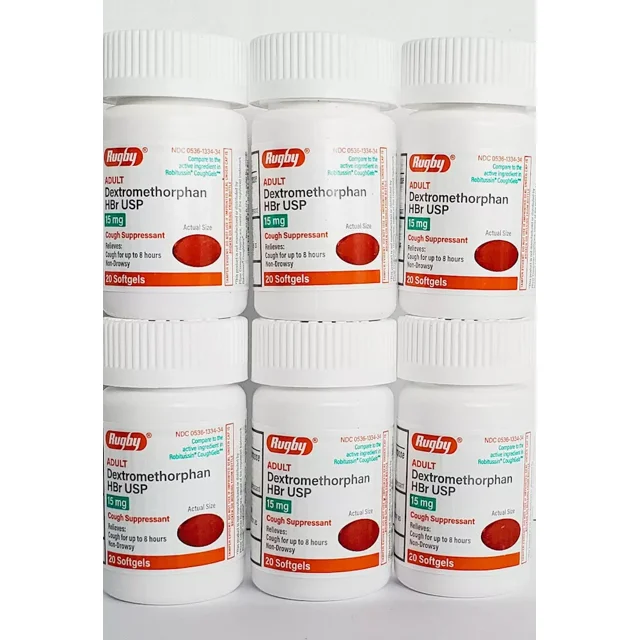 Revita Robafen Cough Suppressant - 15 mg - 20 Softgels (6 Pack ...
