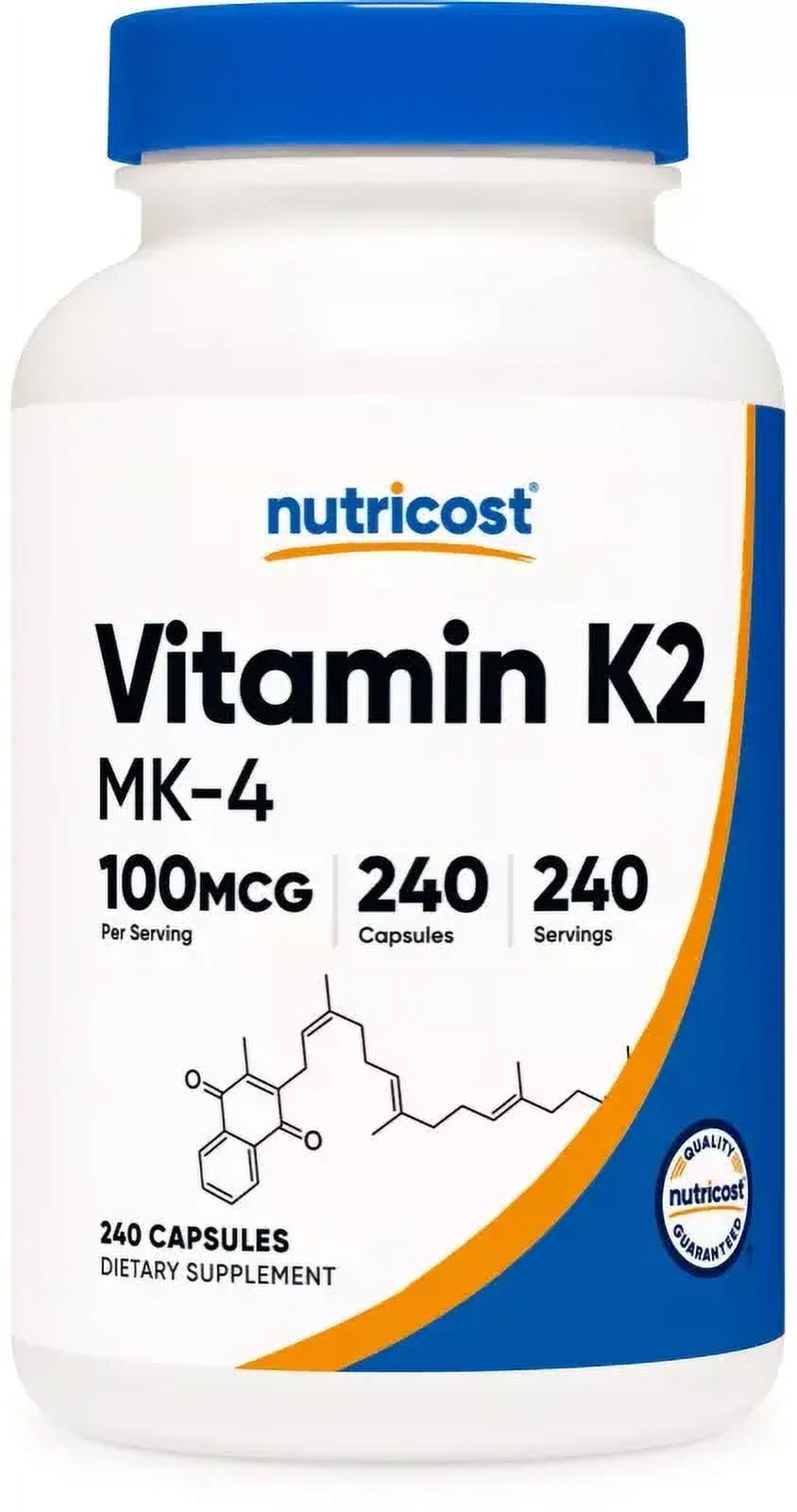 Revita Vitamin K2 , 240 Capsules - Gluten Free and Non-GMO - Walmart.com