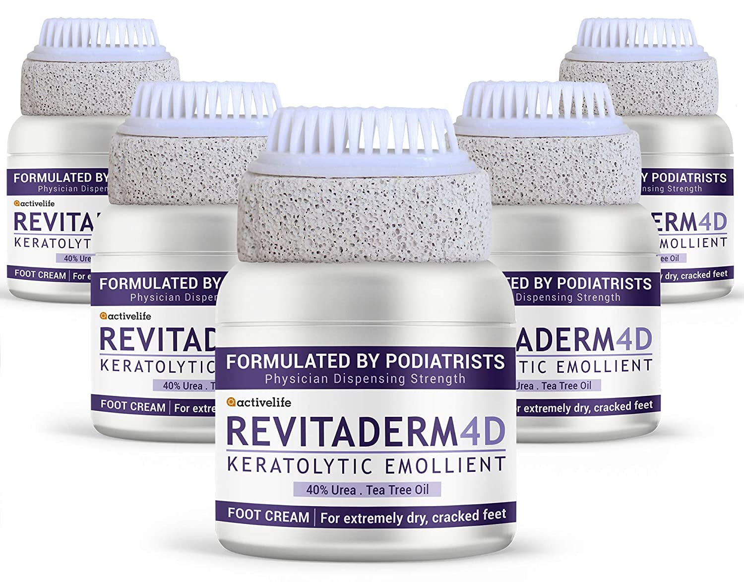 Revitaderm 4D Urea Cream, Deeply Moisturizes for Dry, Cracked Feet ...