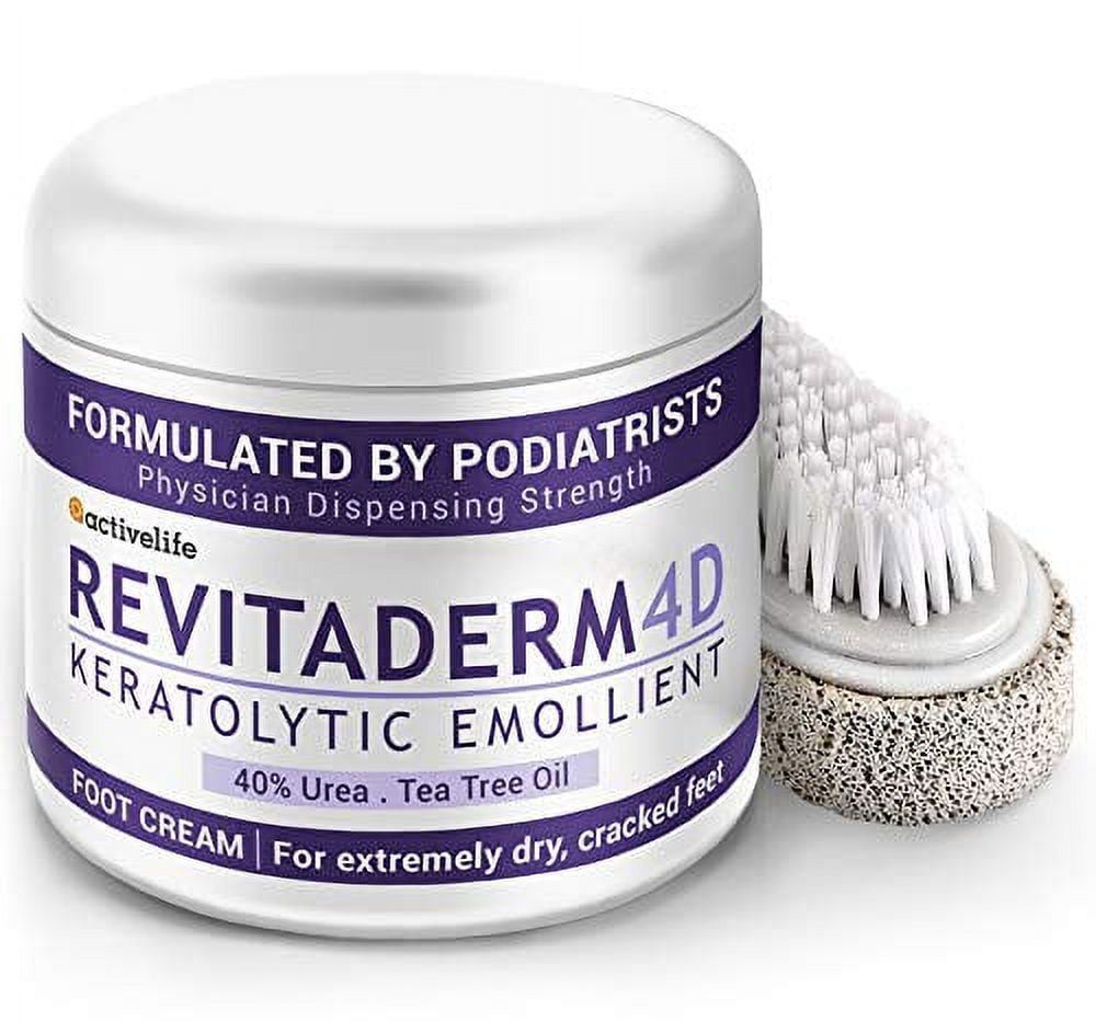 Revitaderm Urea Foot Cream 40 Percent For Dry Cracked Feet, Hands ...