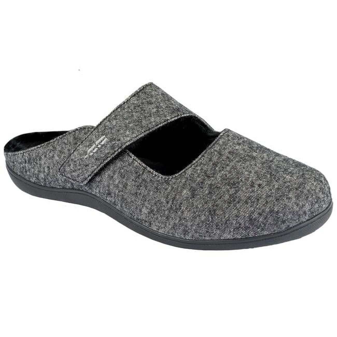 Revitalign RV4200407 Womens Oceanside Comfort Slipper, Black - Size 7 ...