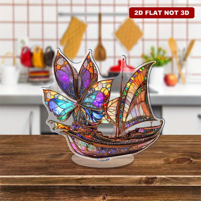 Revitalize your space with a rotating acrylic piece featuring a magical ...