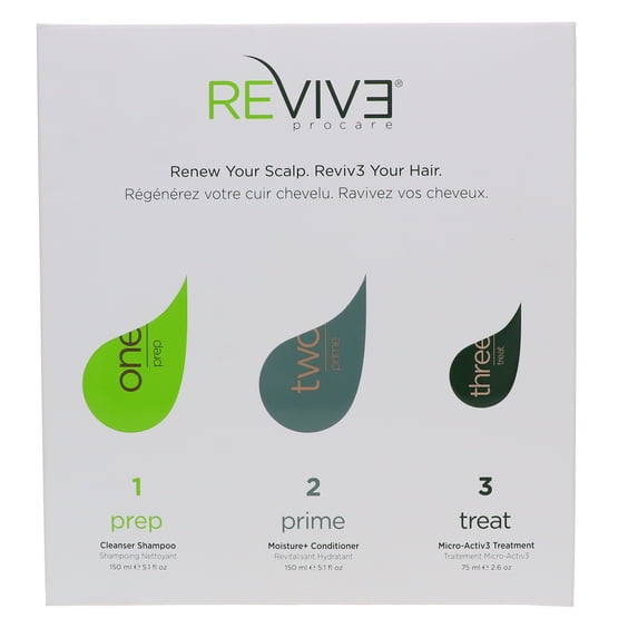 Revive Procare Hair Loss Reduction Kit - 3 Part System with Shampoo ...