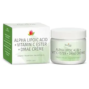 Reviva Labs DMAE Cream with Alpha Lipoic Acid, Vitamin C Ester - DMAE ...