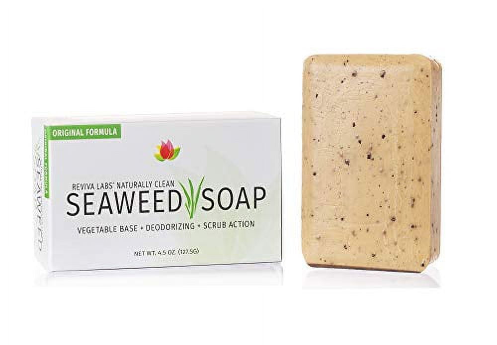Reviva Seaweed Soap - 2 Pack - Organic Seaweed Face Scrub and ...