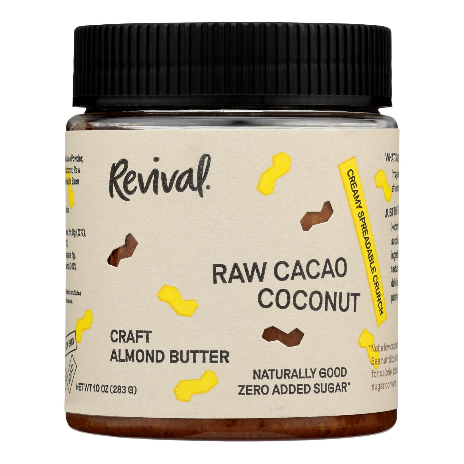 Revival Food Co. Raw Cacao & Coconut Almond Butter 10 oz (Pack Of 6 ...