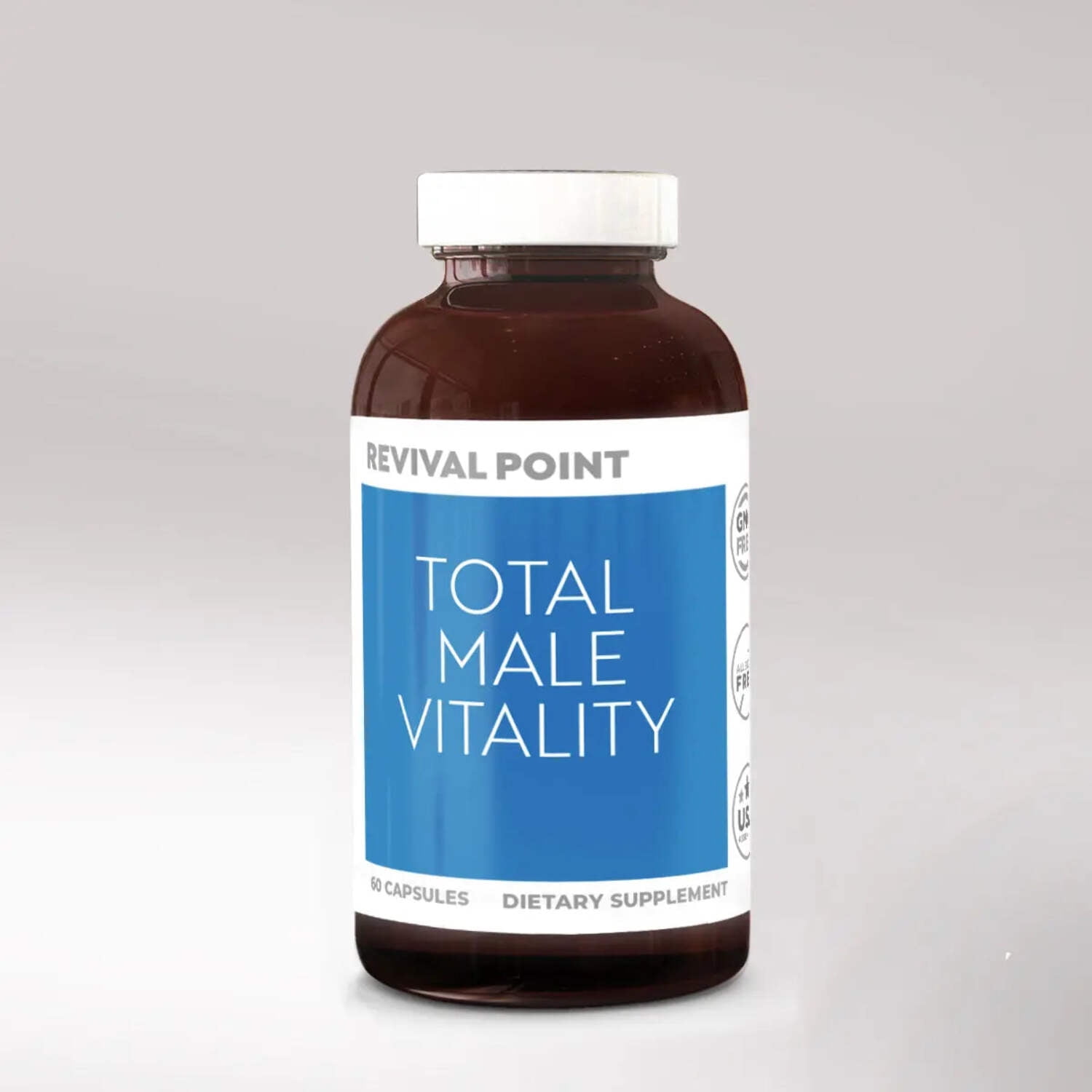 Revival Point - Total Male Vitality formulated with RipFactor Supplement - For Men -60 Count ...