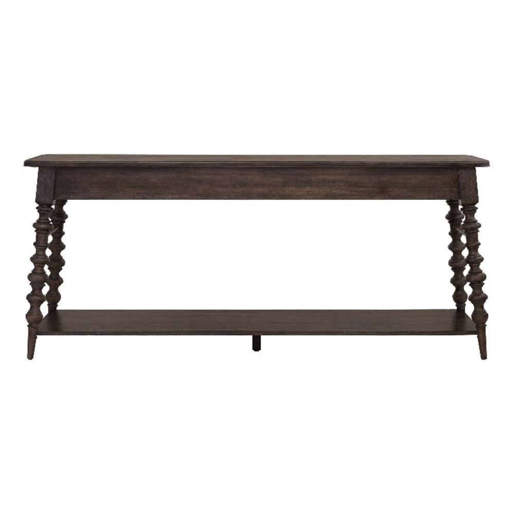 Revival Row Wood Hall Console in Brown Finish by Pulaski Furniture ...