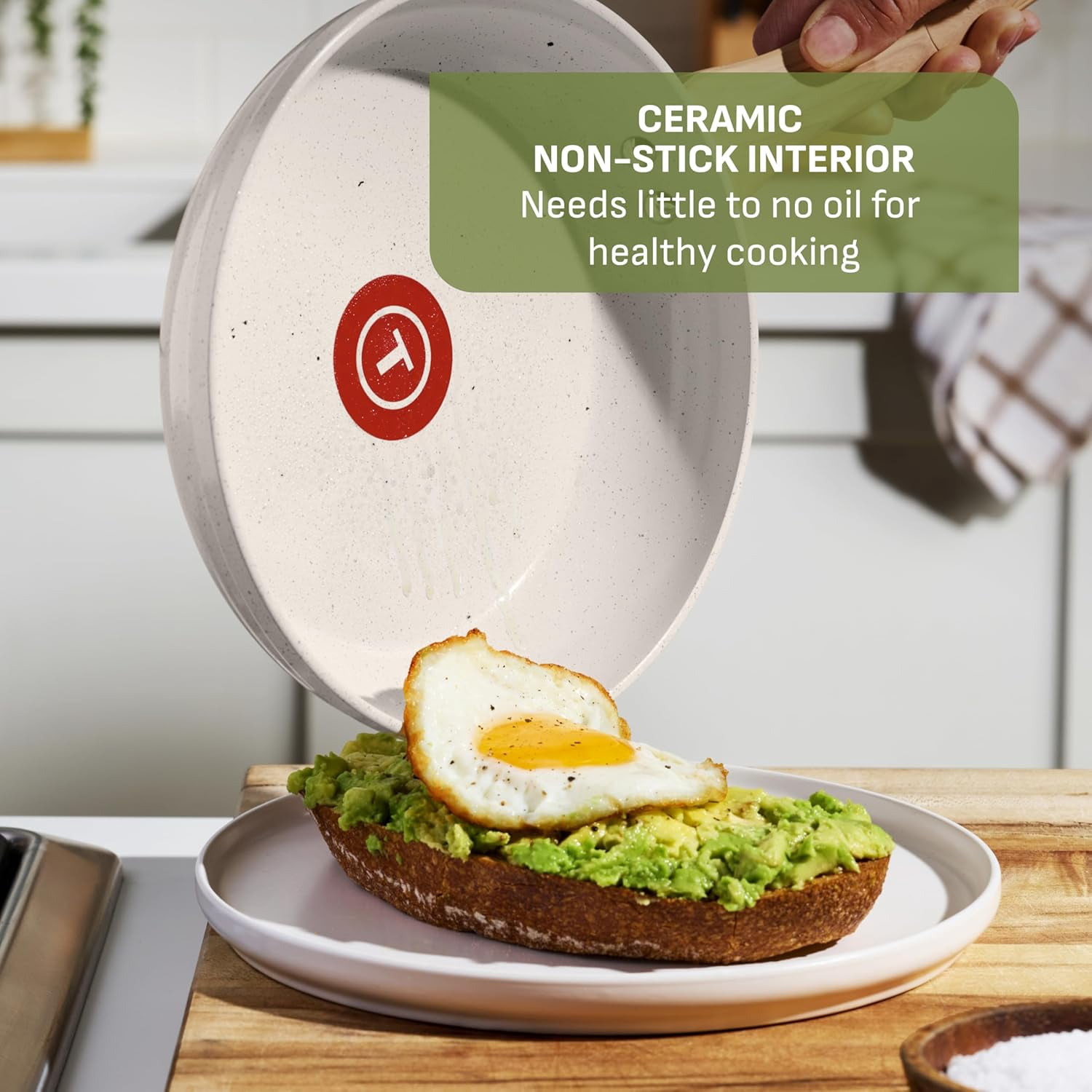 Revive Ceramic Nonstick Frying Pan 12 Inch Skillet, Oven Safe to 350 ...